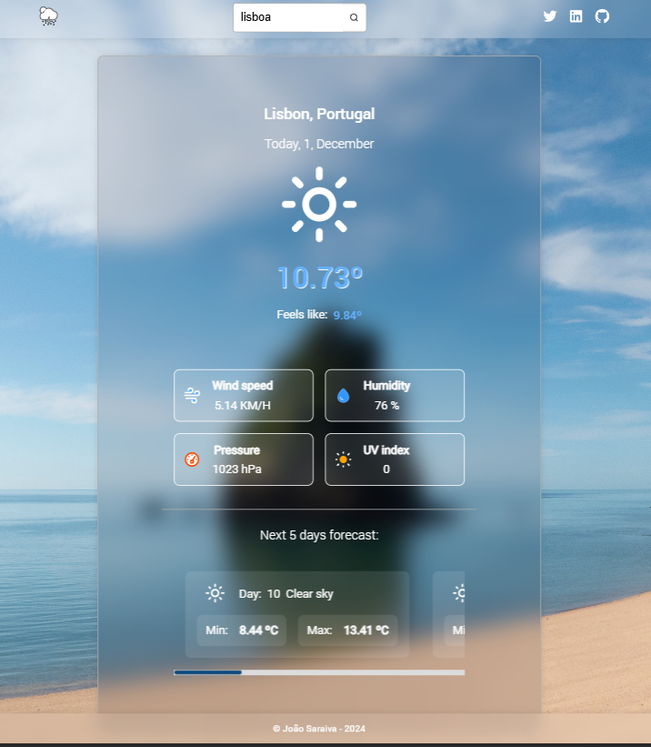 Github Johnnydev001 Weather Forecast A Minimal Full Stack Web App Where A User Can Check The