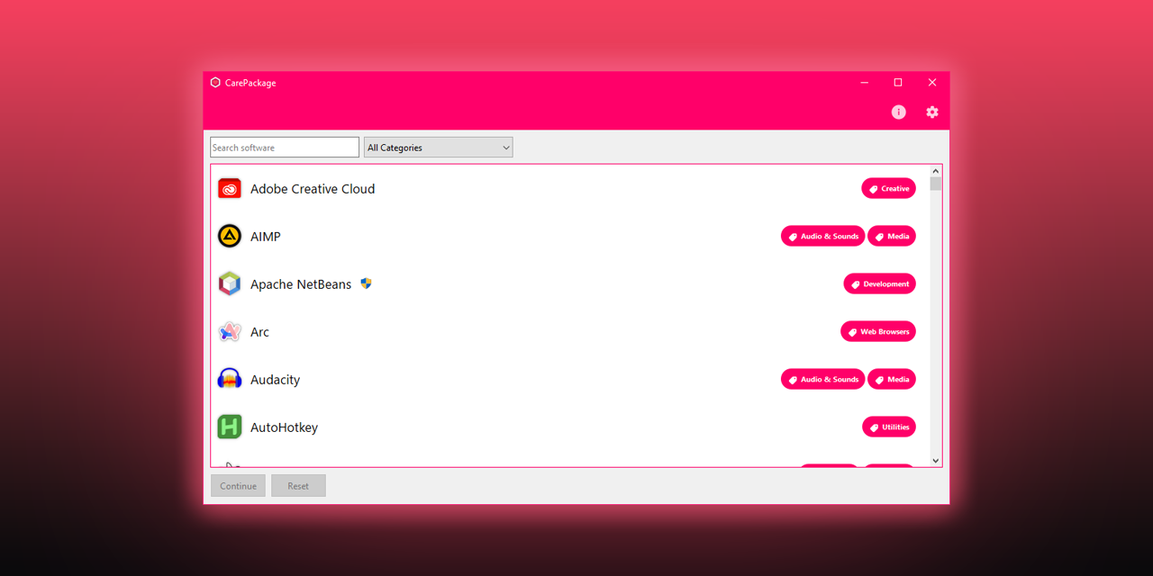 GitHub - depthbomb/CarePackage: A desktop application for Windows 10/11 that makes it quick and ...