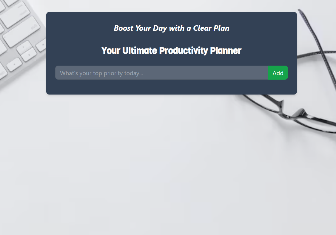 Github Navneetkaur1504 Productivity Planner