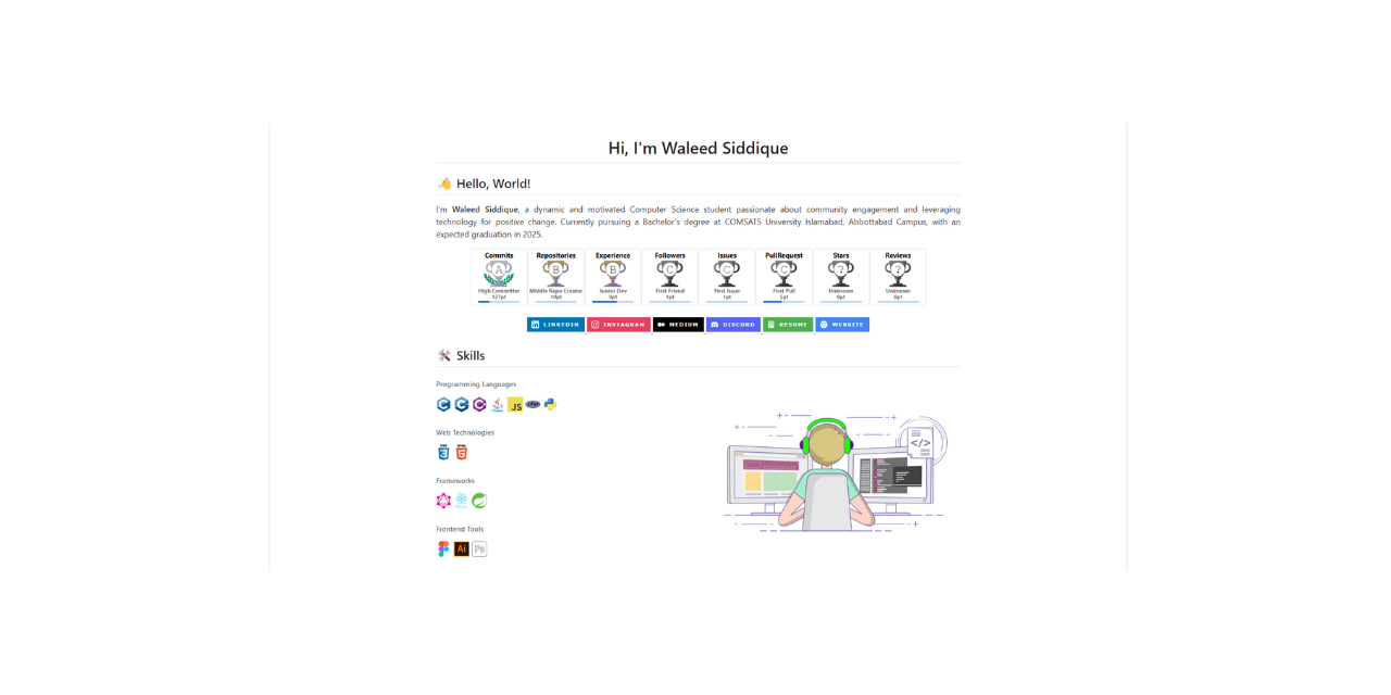 GitHub - waleedsid/Github-profile-card