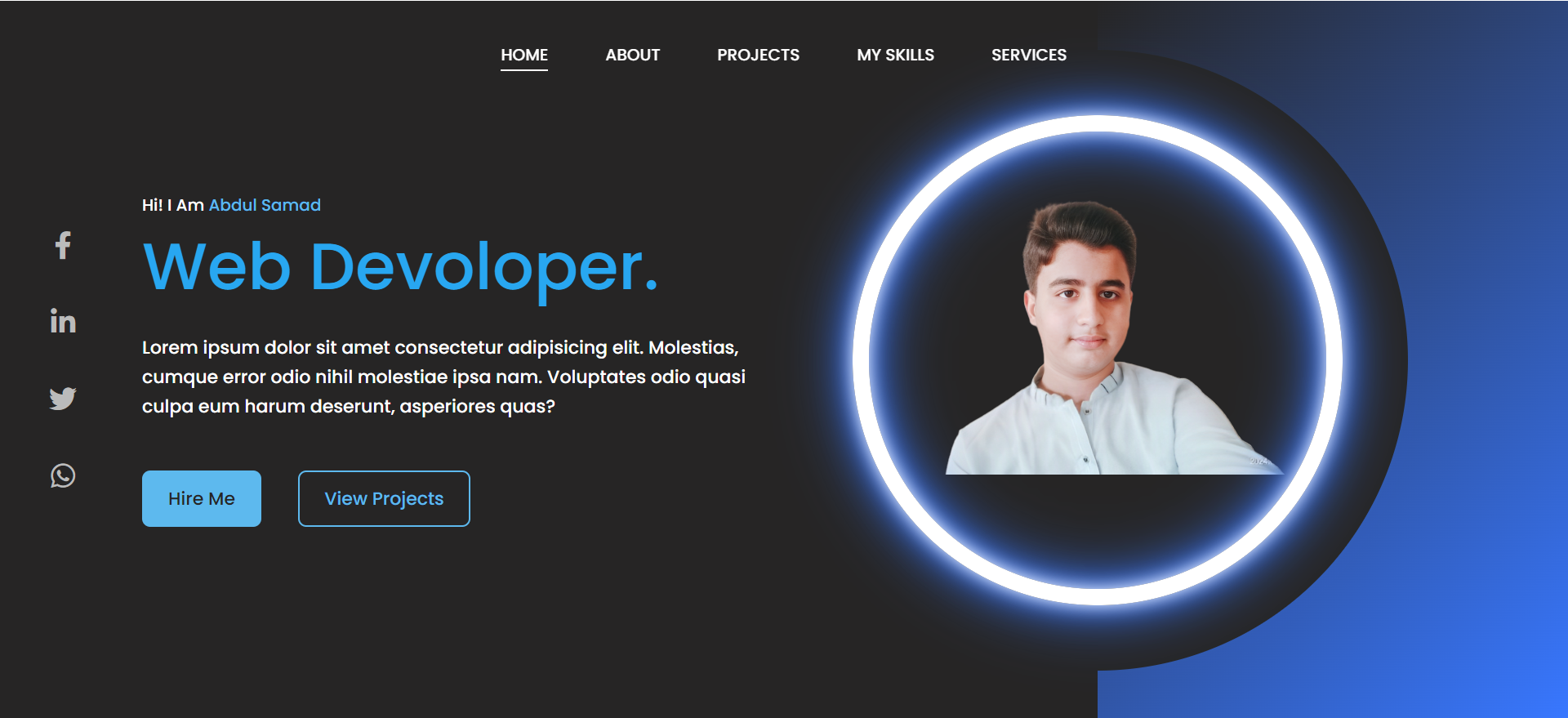 GitHub - Abdul-Samad-Feroz/Demo-Portfolio-Website