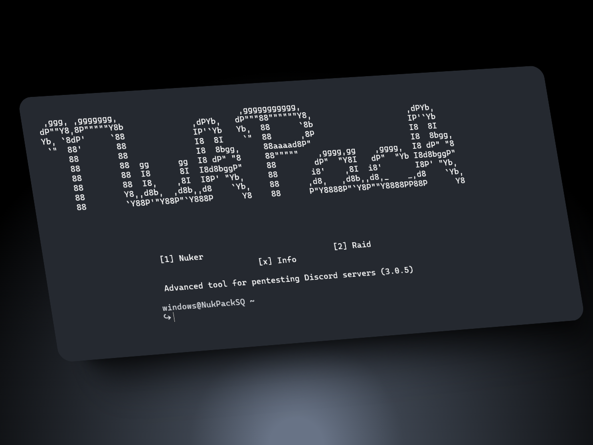 GitHub - EthanInnit28/NukPack_Nuke_Raid: Tool Discord Nuke And Raid