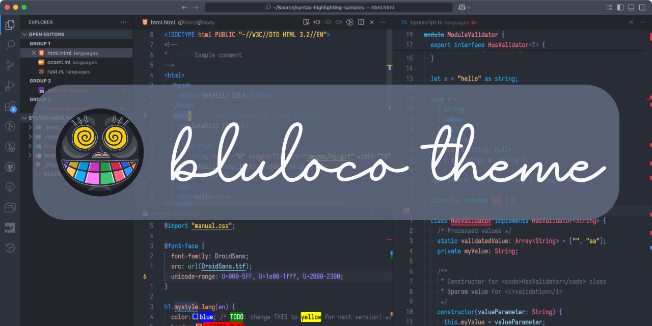 GitHub - uloco/theme-bluloco-dark: A fancy and sophisticated dark color scheme.