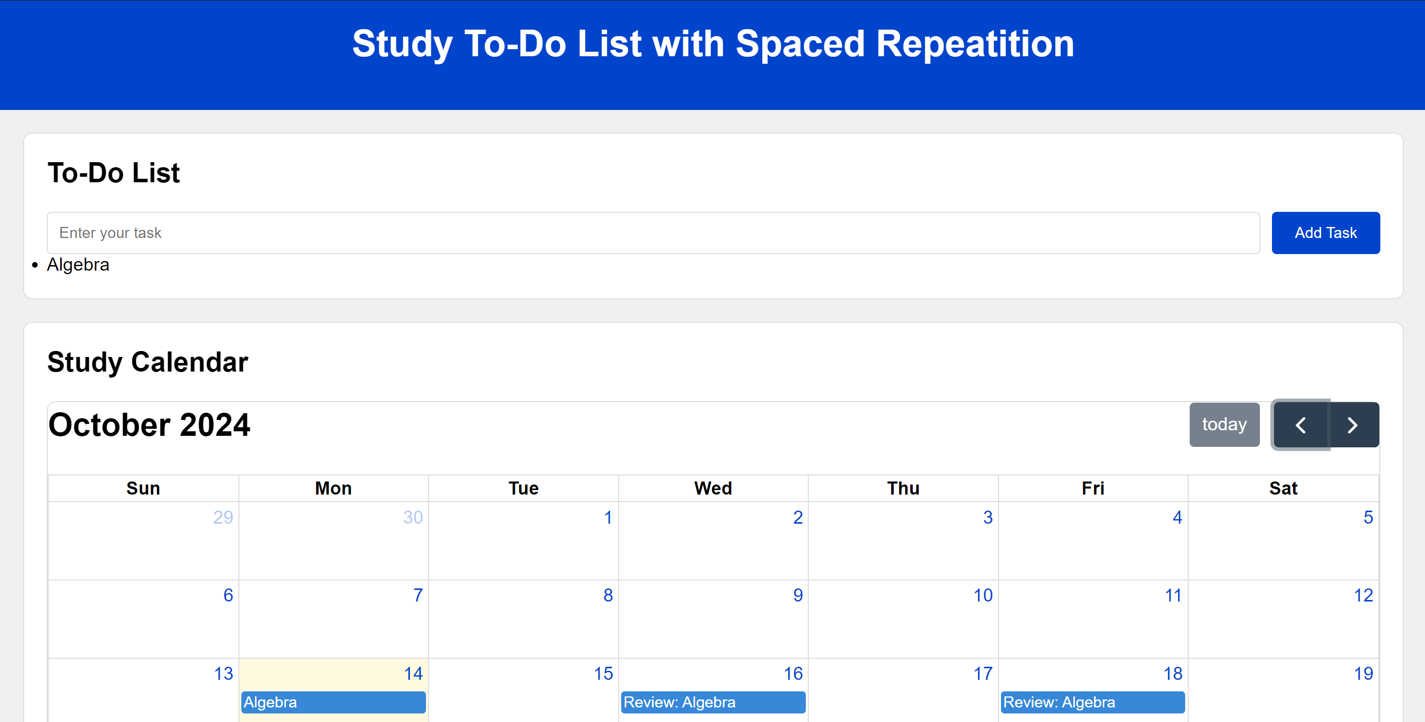 GitHub - nikshepmp/break_forgeting_curve: Spaced Review Study Application: Application based on ...