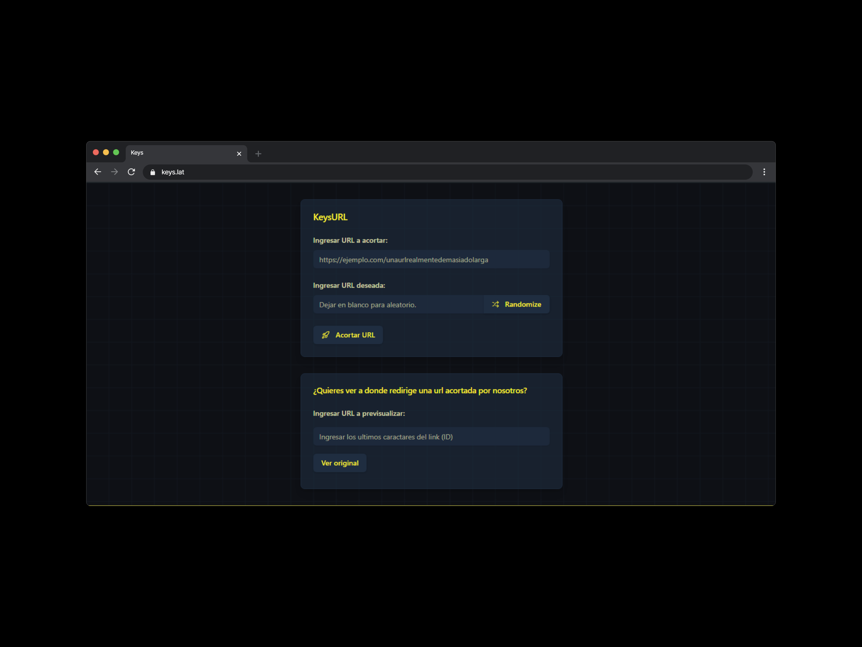 Github Keys4everurlshortener An Url Shortener That I Made To Learn