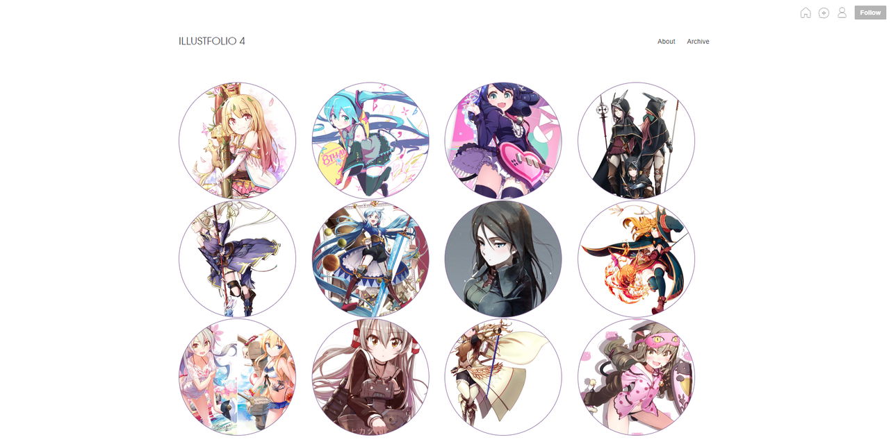 GitHub - craftweeks/illustfolio4-round: Custom CSS to change index ...