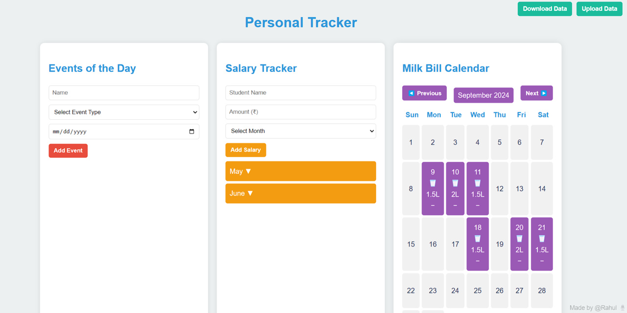 GitHub - RAHUL-art-create/Tracker.by.rahul: A simple tracker for daily needs