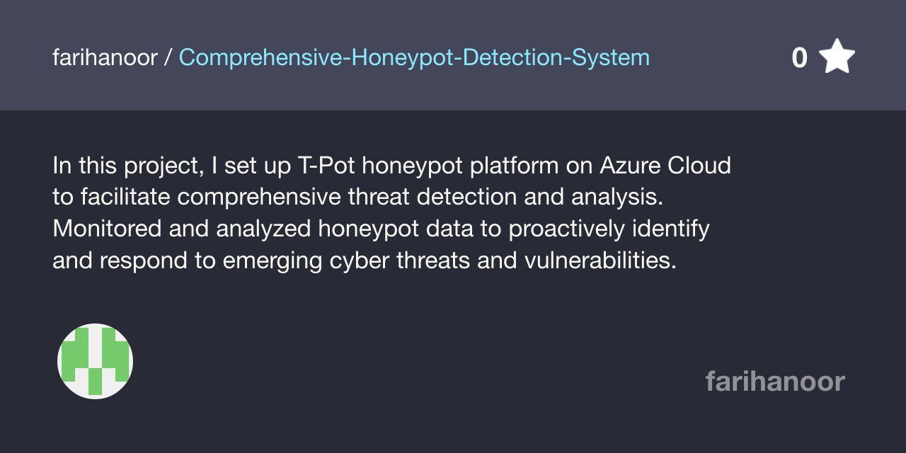 Github Farihanoor Comprehensive Honeypot Detection System In This