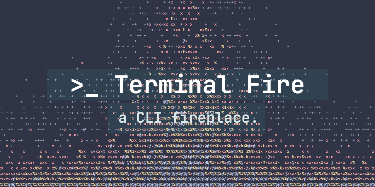 GitHub - Bram-Bolt/terminal-fire: A fireplace for in your CLI/terminal