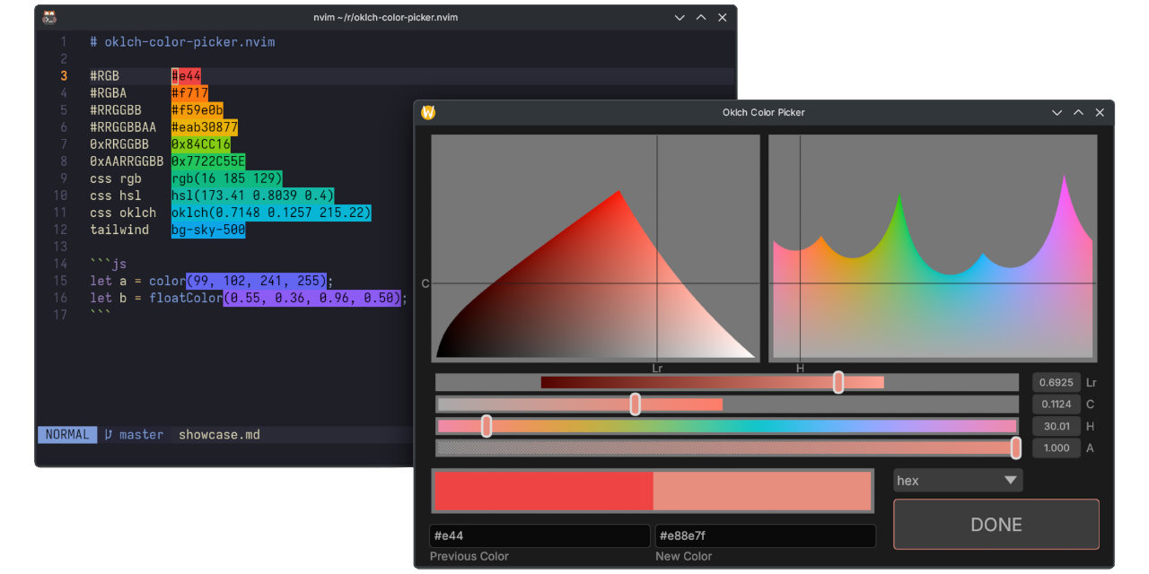 GitHub - eero-lehtinen/oklch-color-picker.nvim: A graphical color ...