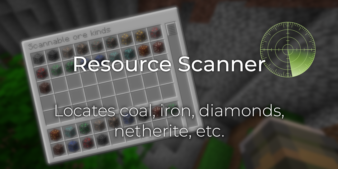 GitHub - mzdun/resource-scanner-mc: Minecraft mod, which locates coal ...