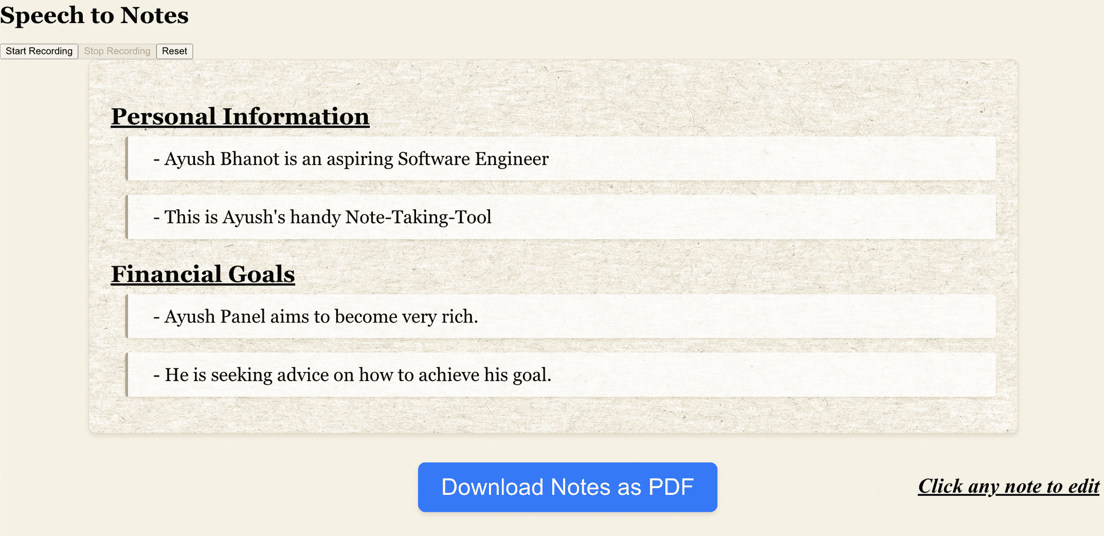 GitHub - ayushbhanot/NoteTakingTool: A real-time note-taking tool for capturing and organizing ...
