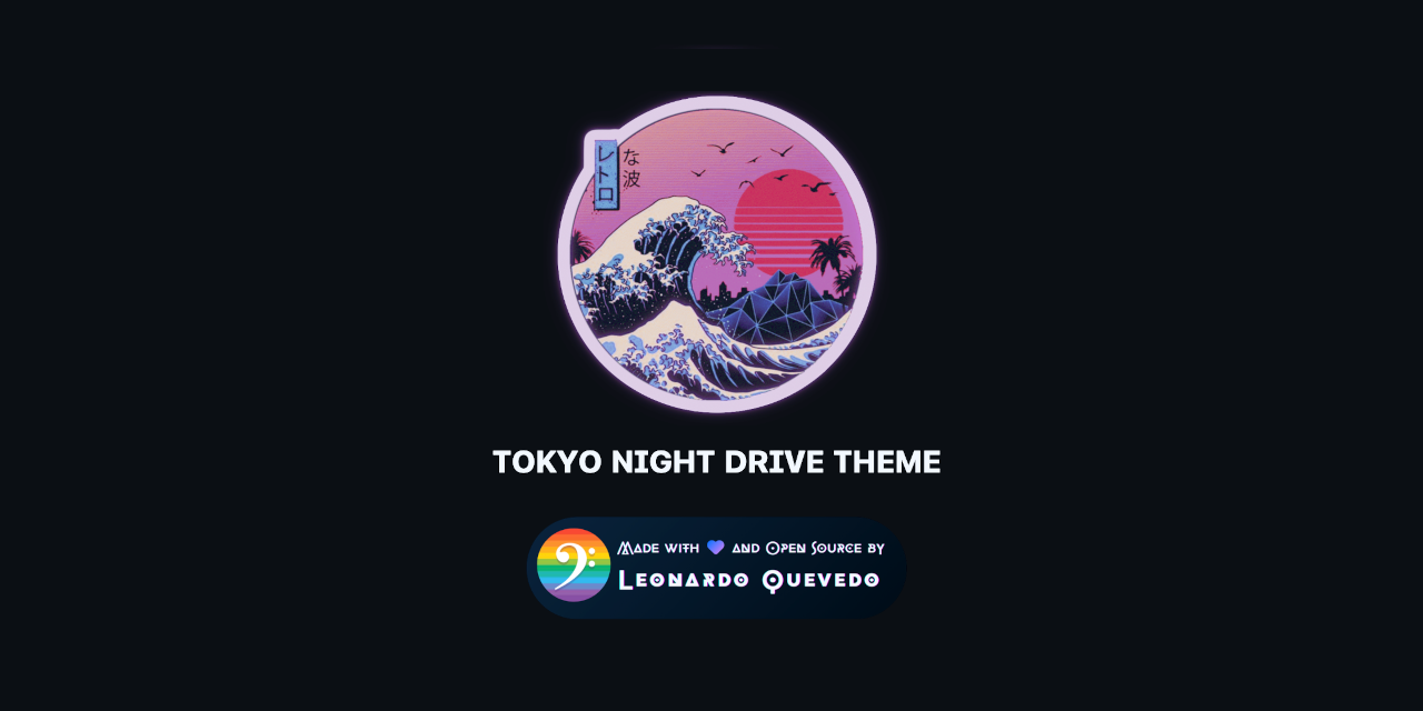 GitHub - leonardoquevedox/tokyo-night-drive-theme: A mix of the Tokyo Night and One Candy Dark ...