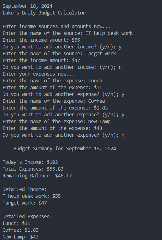 GitHub - lukeM1210/budget-calculator: This is a simple budget calculator application written in ...
