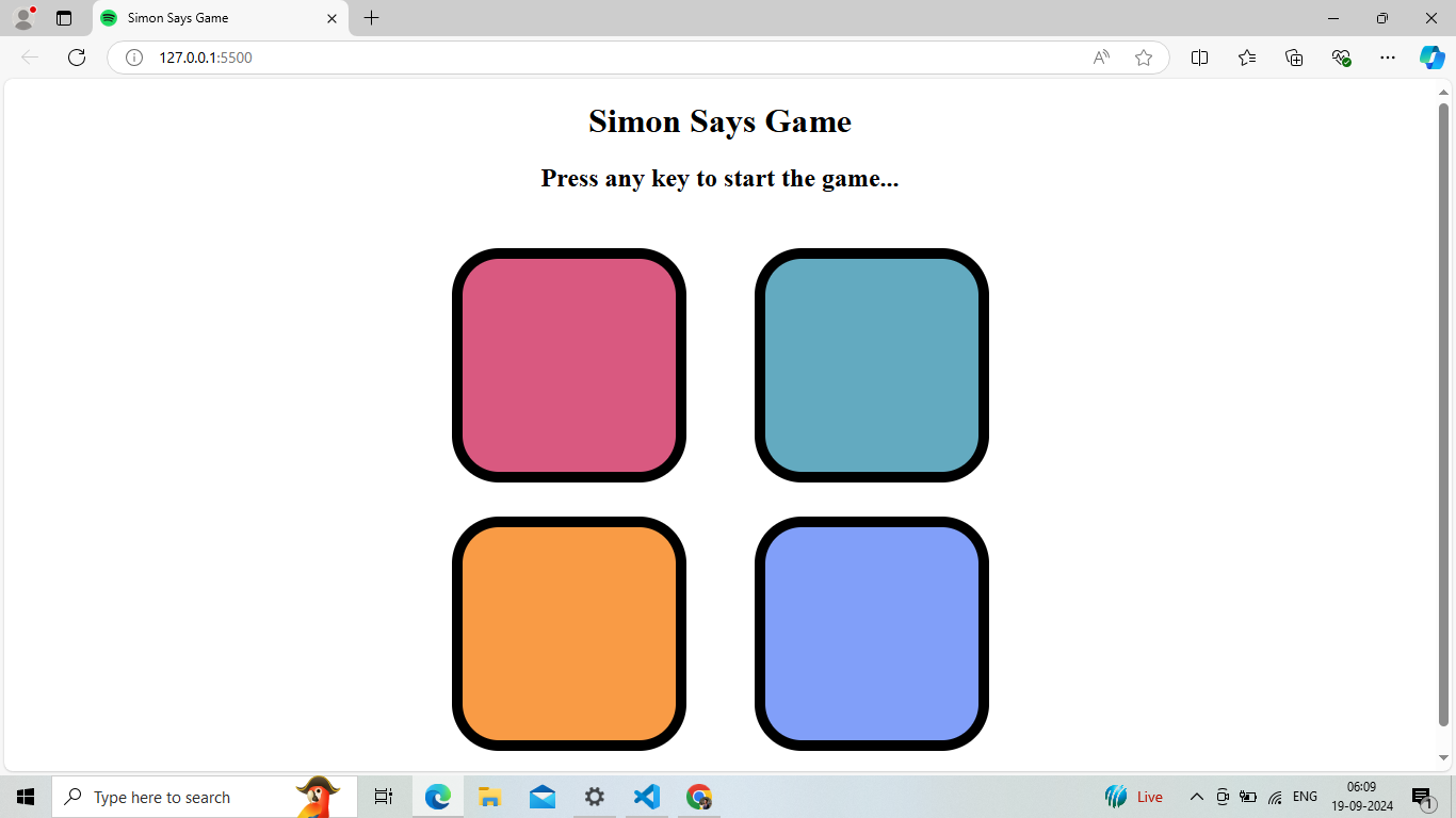 GitHub - prasad-2903/simonsaysgame: memory based game developed using JS. The player has to ...