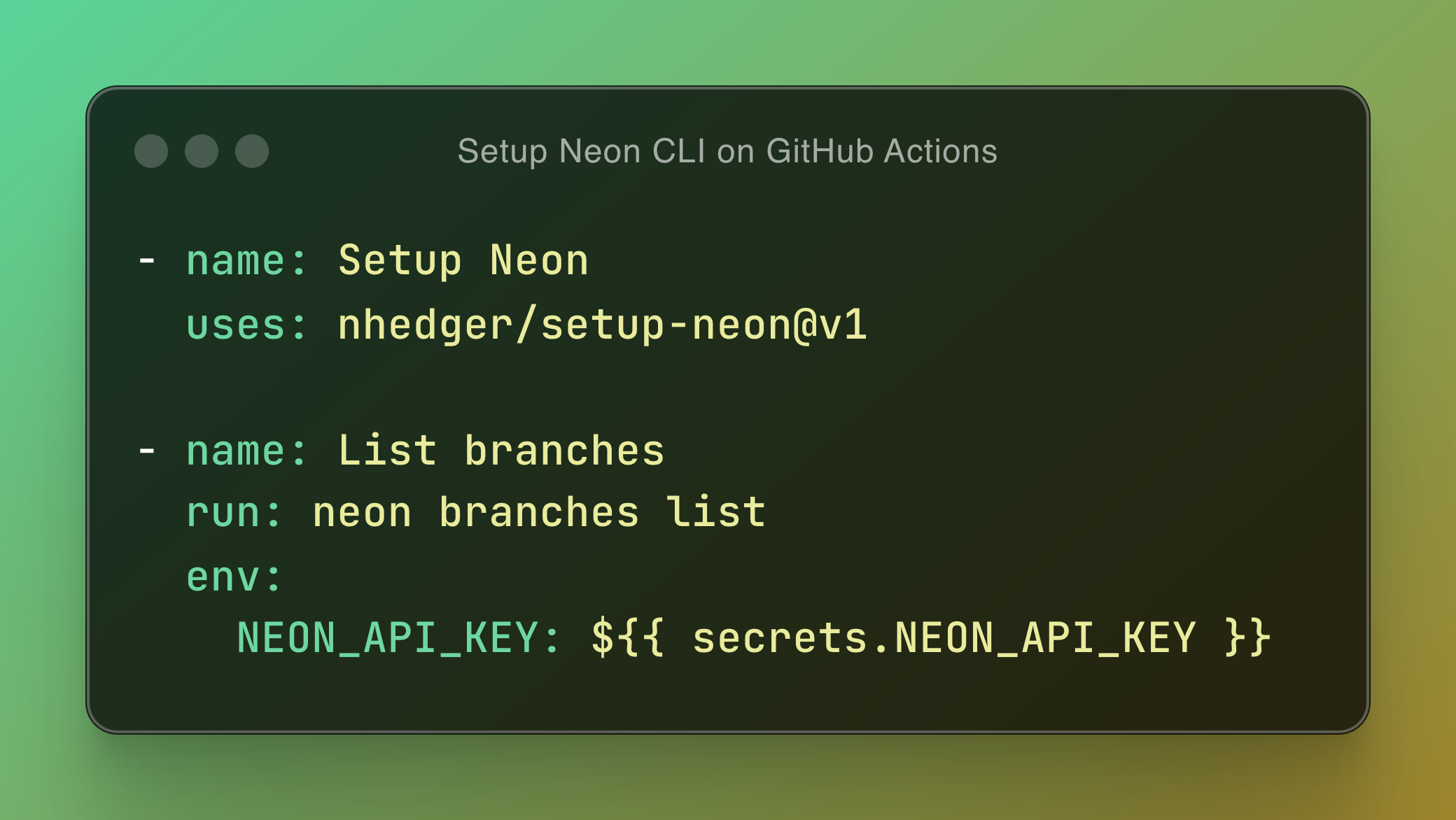 Setup Neon · Actions · GitHub Marketplace · GitHub Setup Neon · Actions · GitHub Marketplace · GitHub