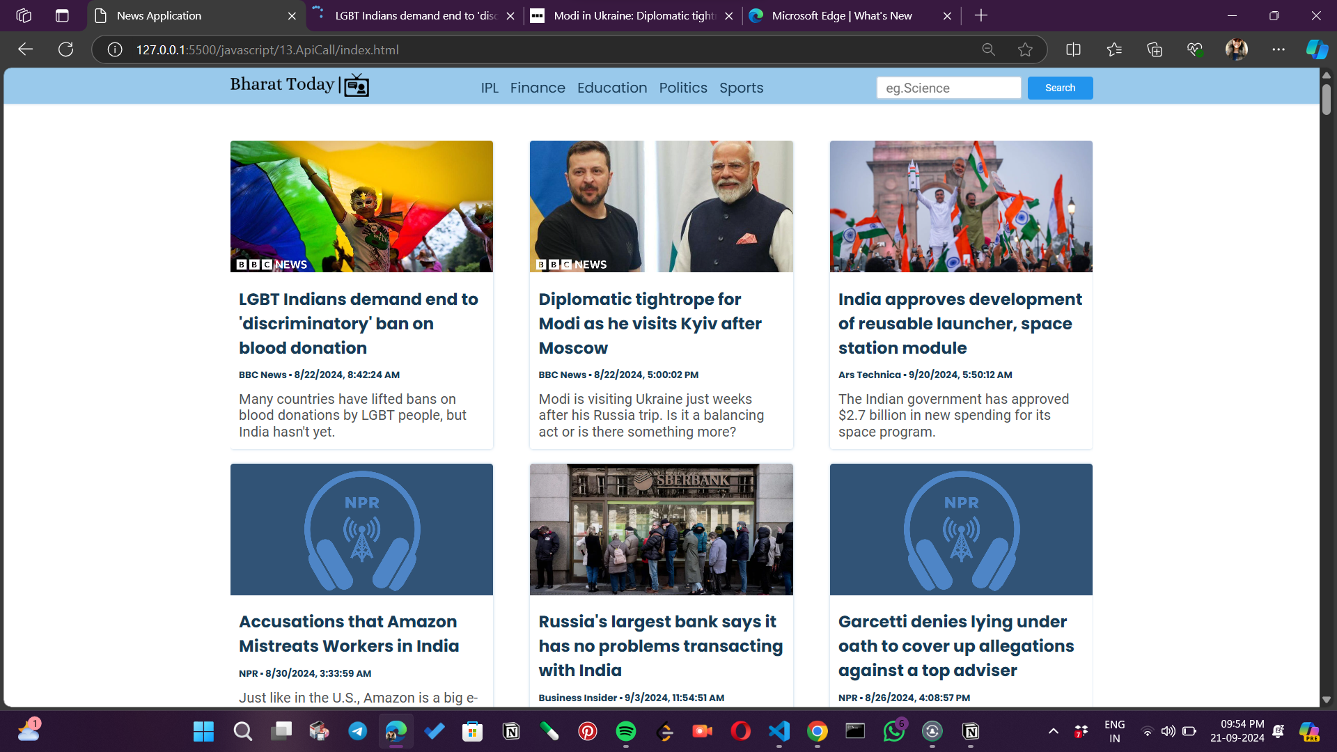 GitHub - Sharyupatil01/BharatToday: Bharat Today