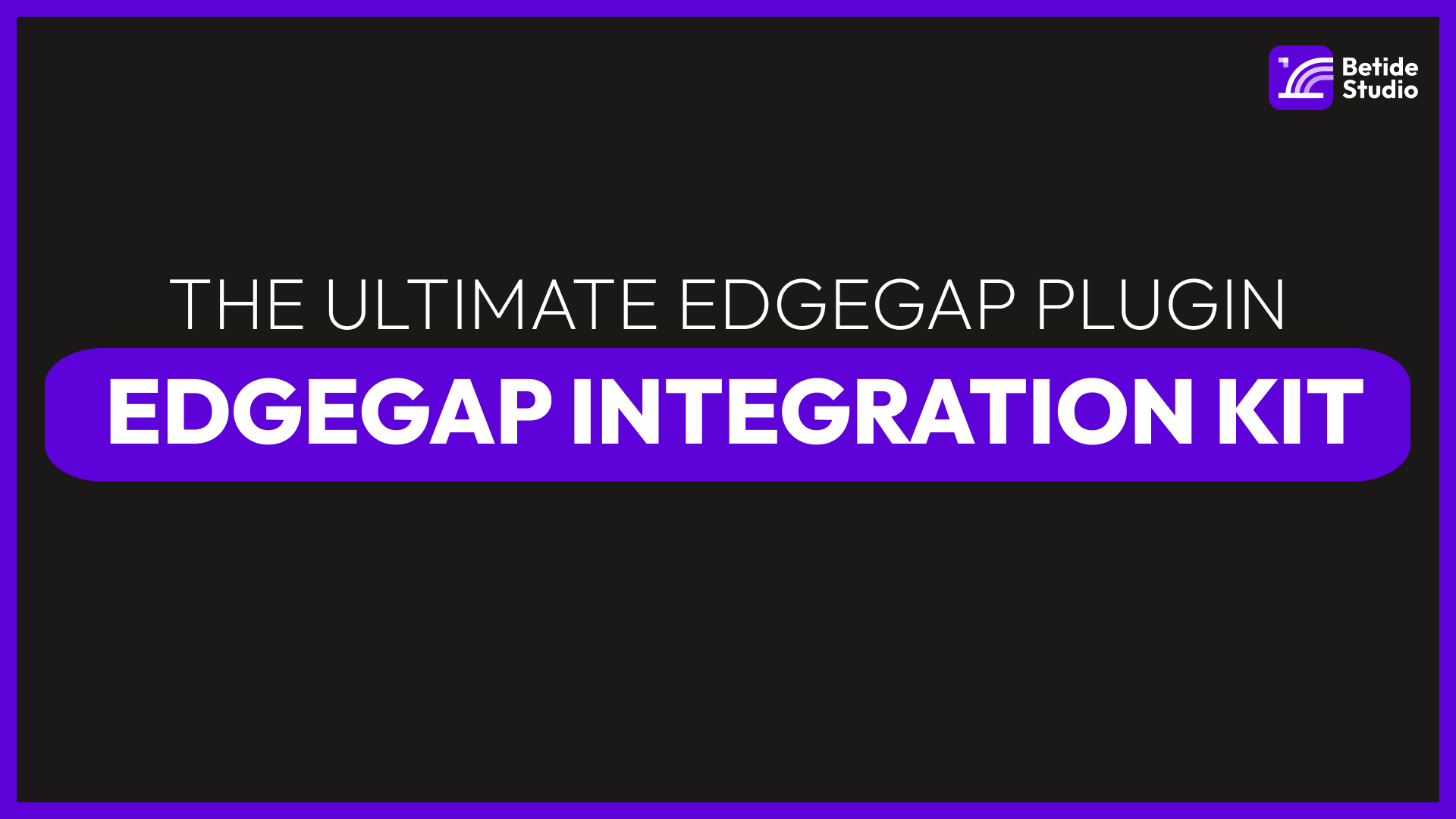 GitHub - betidestudio/EdgegapIntegrationKit