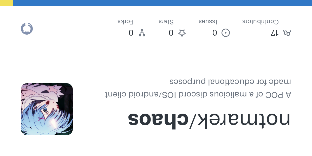 Github Notmarek Chaos A Poc Of A Malicious Discord Ios Android