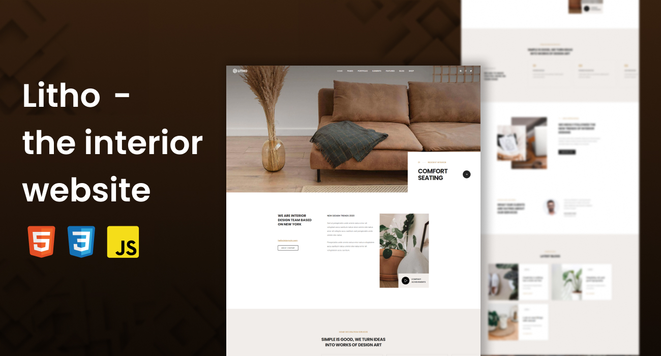 GitHub - sabiha-samha/litho: Litho is a Interior Website built using HTML CSS and JavaScript ...