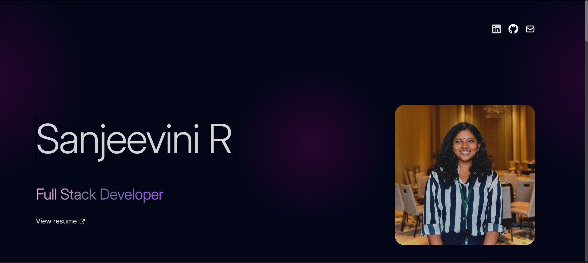 GitHub - sanjeevini178/portfolio: Personal Porfolio Website