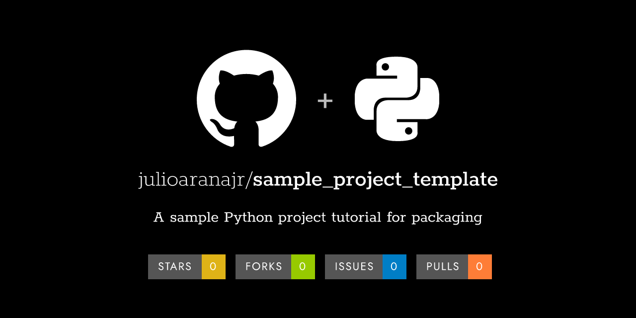 GitHub - julioaranajr/sample_project_template: Sample Project Template