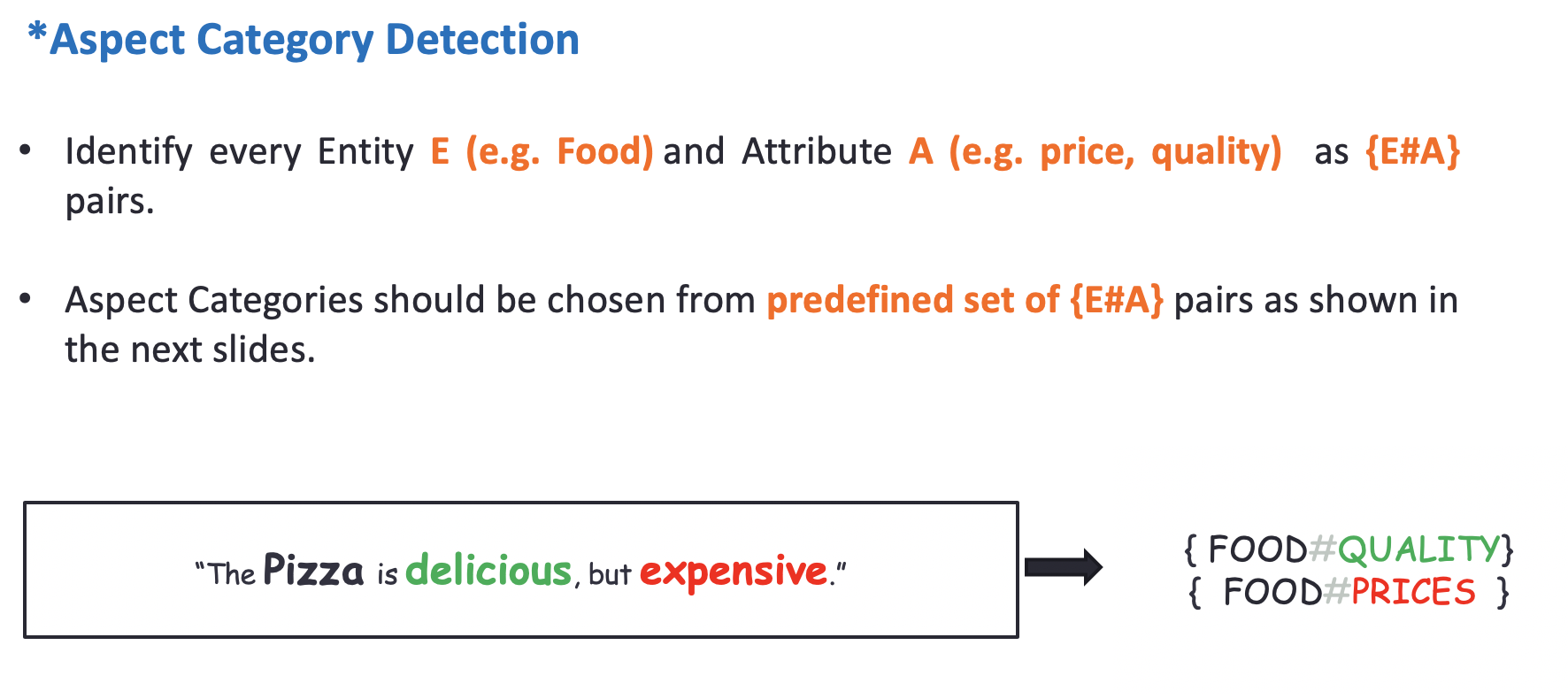 GitHub Nomiluks Sentence Aspect Category Detection Aspect Based
