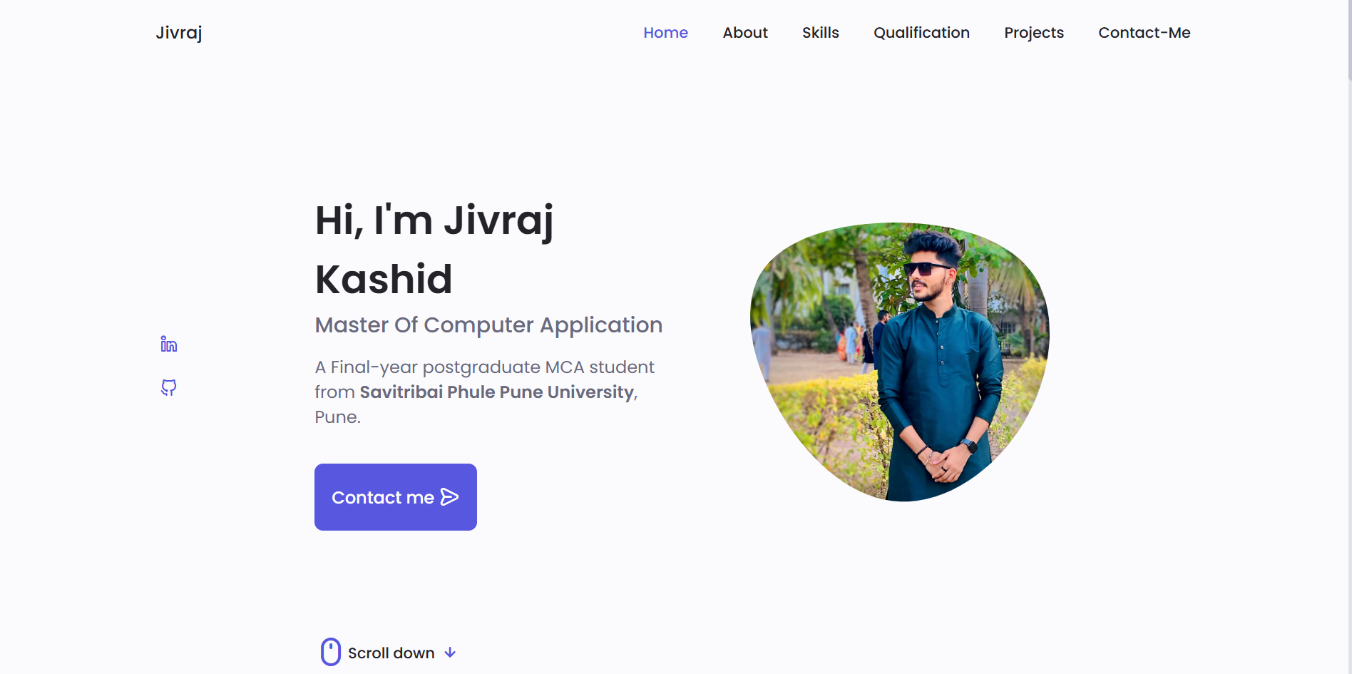 GitHub - jivrajx04/my_portfolio: As an MCA student, my portfolio ...