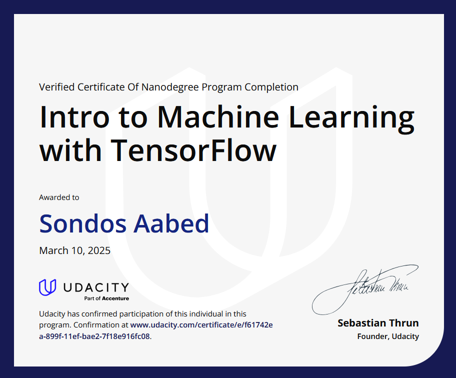 GitHub - sondosaabed/Intro-to-Machine-Learning-with-TensorFlow-Nanodegree: Acquired a full ...