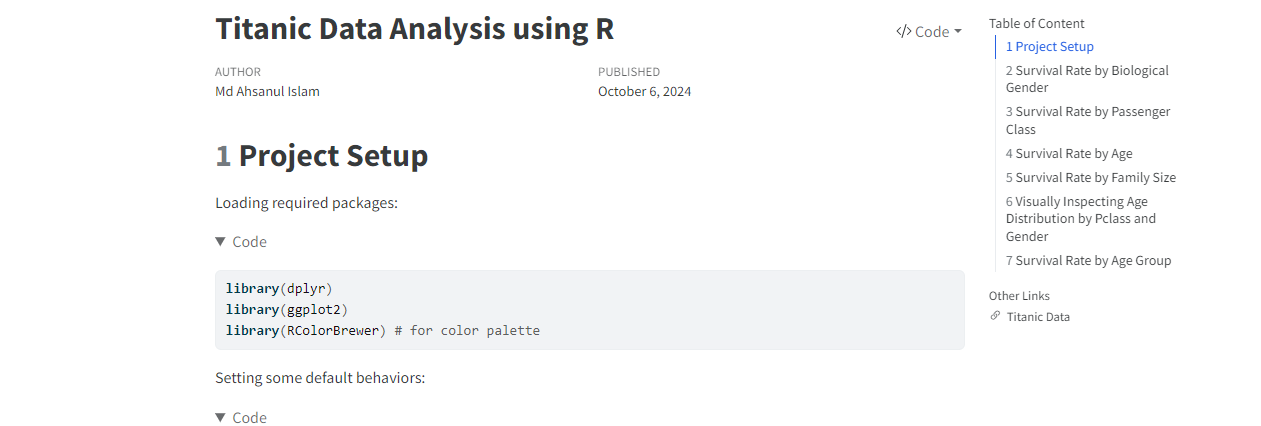 GitHub - MdAhsanulHimel/Titanic-EDA-with-R: Exploratory Data Analysis using R (Titanic Dataset)