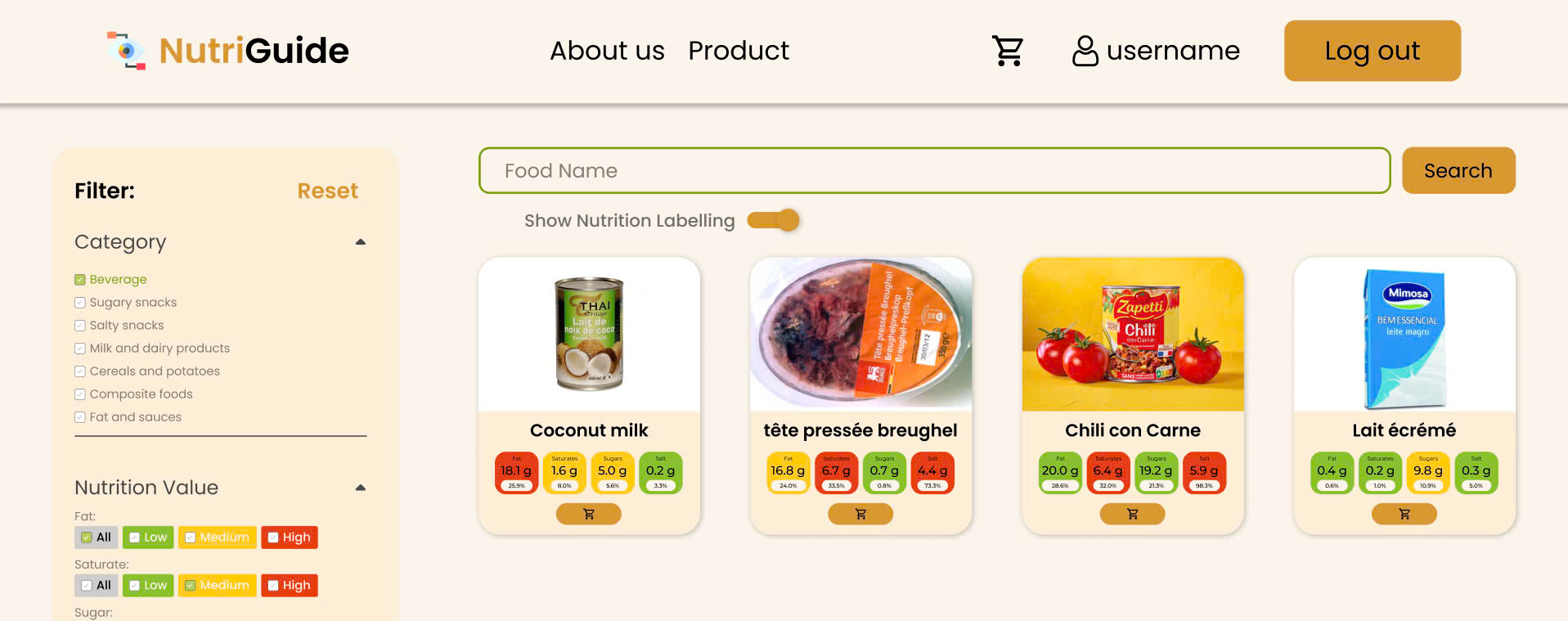 GitHub - nvhnam/TrafficShop: Online Grocery Platform with food data from OpenFoodFacts dataset ...