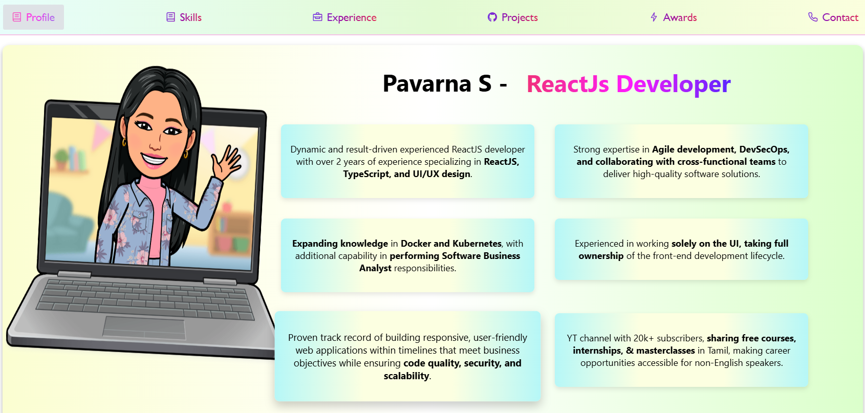 Github Pavarna Portfolio Project