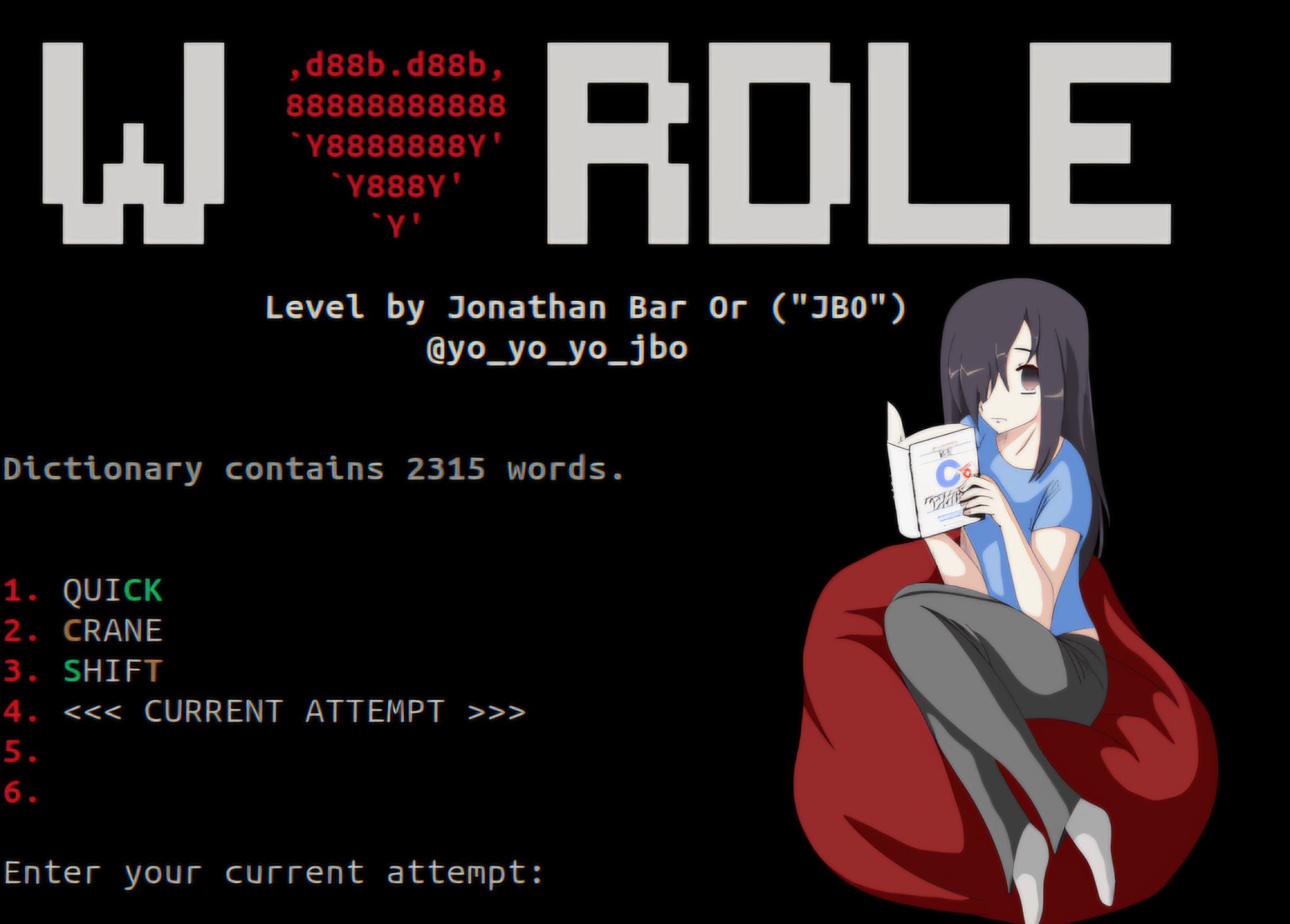 pwn_wordle/wordle.c at main · yo-yo-yo-jbo/pwn_wordle · GitHub