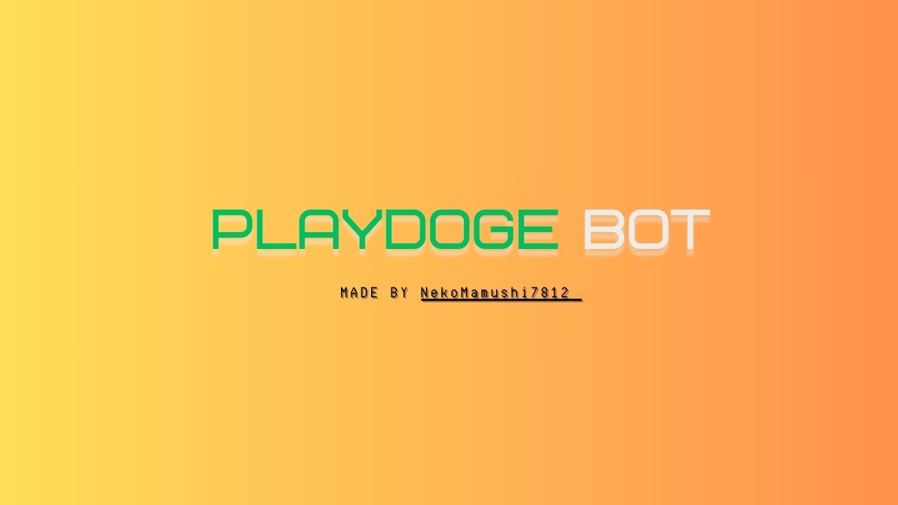 GitHub - NekoMamushi7812/Playdoge-CryptoBot