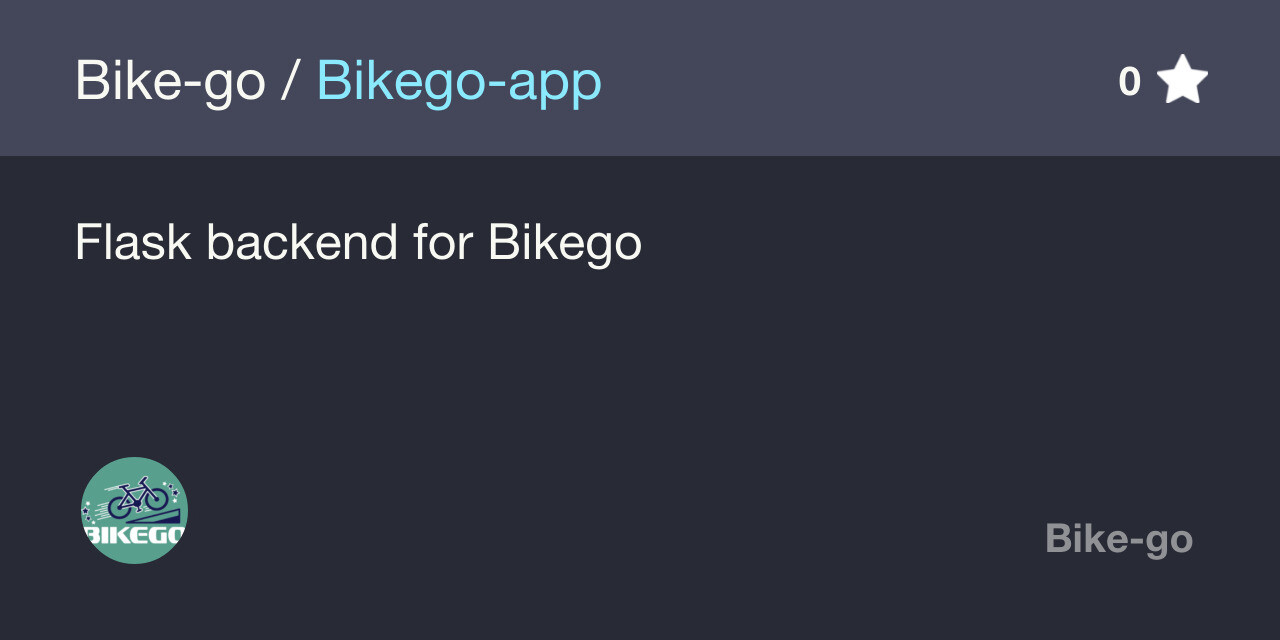GitHub - Bike-go/Bikego-app: Flask SSR app for Bikego