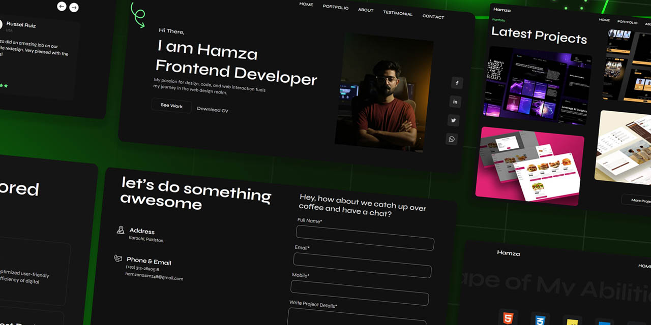 Github Hamzanaseem29nextjs Framer Portfolio Nextjs Portfolio With Framer Motion Animations