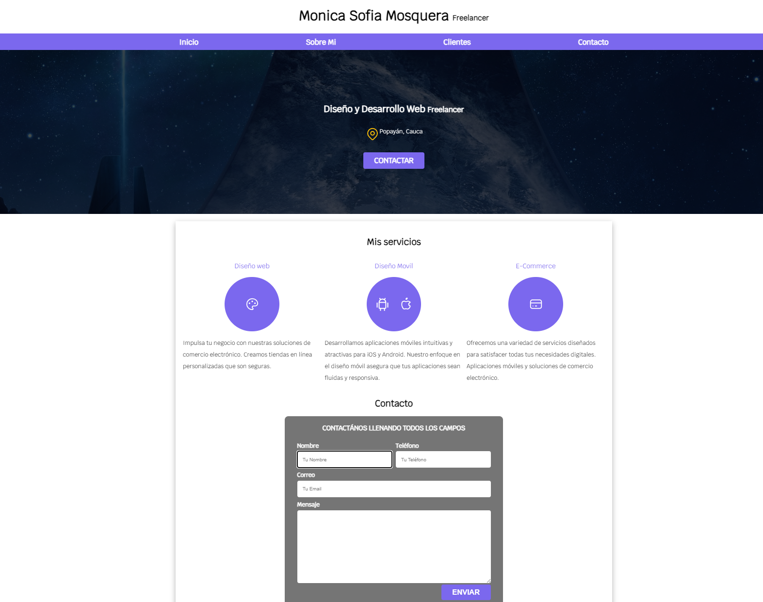 GitHub - monicasofia201/Proyecto_Freelancer: Página web de marketing diseñada para presentar los ...