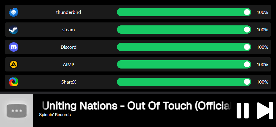 GitHub - Jarsa132/deskthing-volctrl: Volume mixer for Deskthing.app