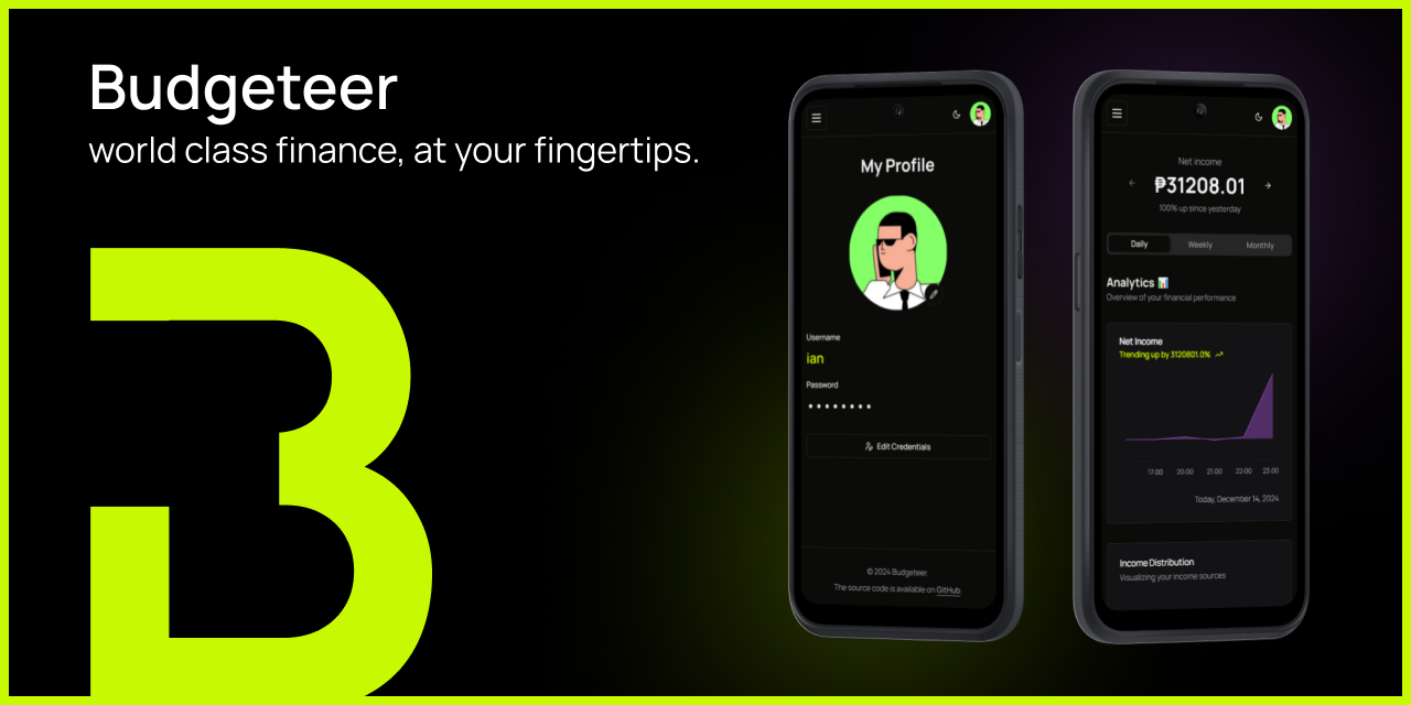 GitHub - 0-BSCode/Budgeteer: A personal finance tracker