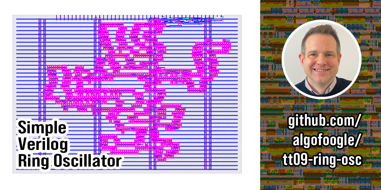 GitHub - algofoogle/tt09-ring-osc: Yet another ring oscillator (Verilog)