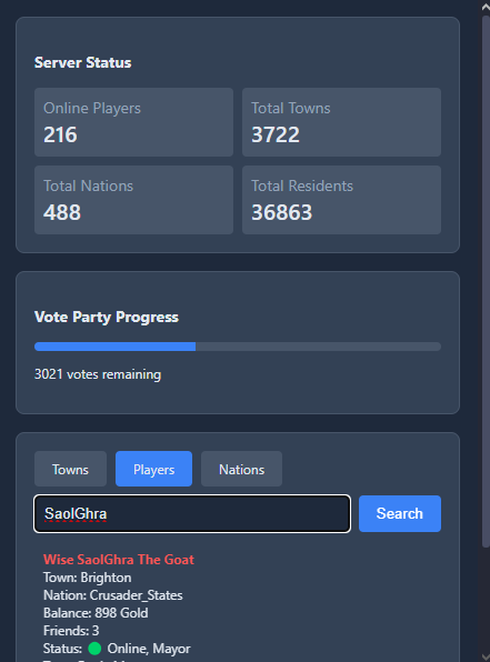 GitHub - SaolGhra/EarthMC-VoteParty-Notif