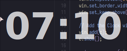 GitHub - KorigamiK/focusclock: wayland clock to help focus