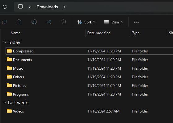 GitHub - bugzorc/Downloads-Folder-Cleaner: Arrange your 📁Downloads Folder only have the