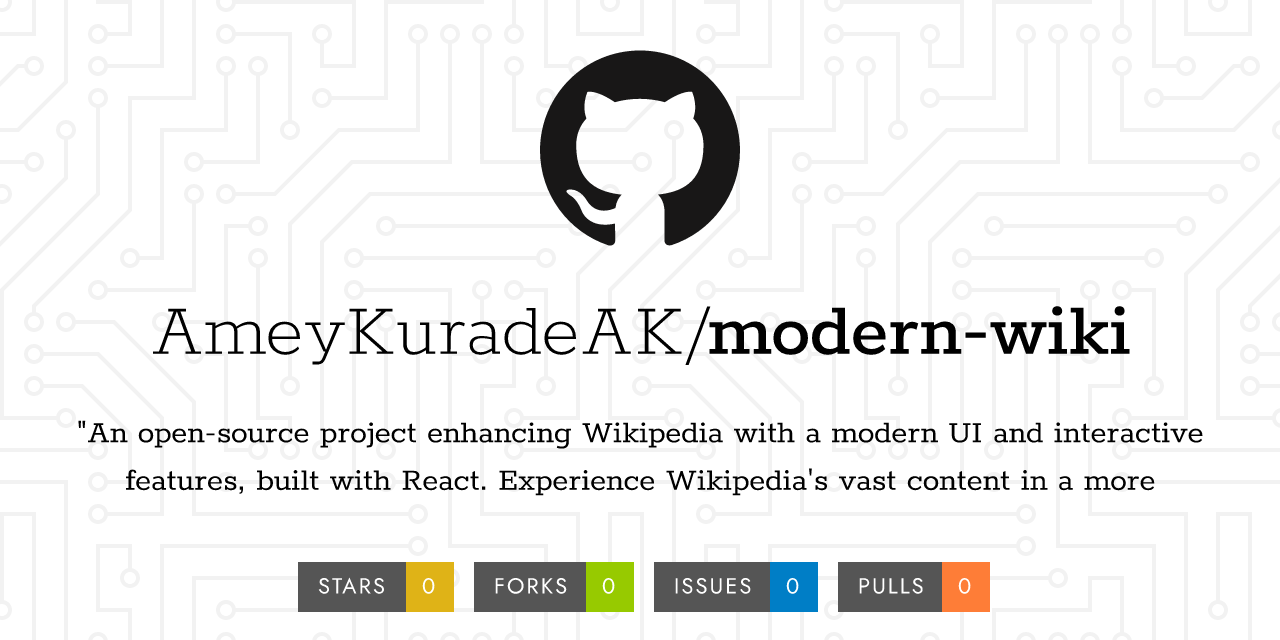 AmeyKuradeAK modern-wiki · Discussions · GitHub
