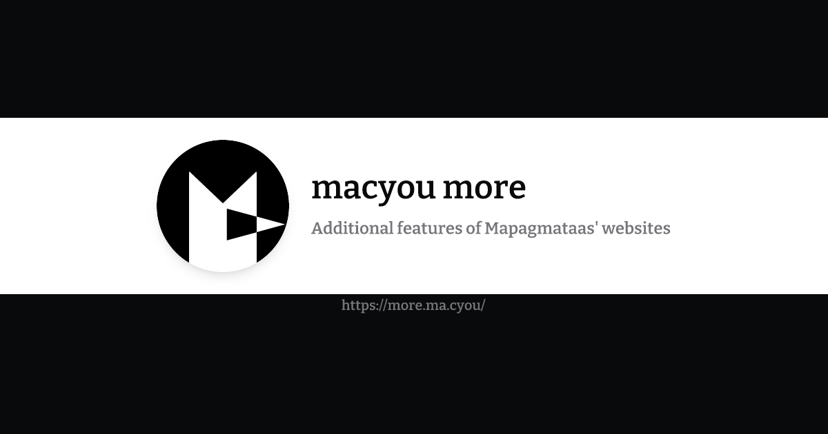 GitHub - Mapagmataas1331/ma-more: Additional features of Mapagmataas ...