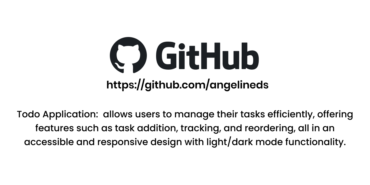 GitHub - angelineds/todo-app: The Todo app allows users to manage their tasks efficiently ...
