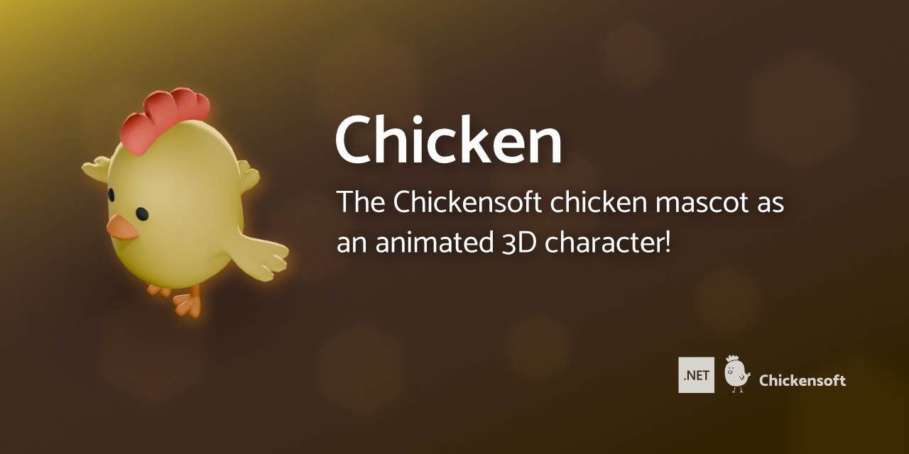 Github Chickensoft Gameschicken The Chickensoft Chicken Mascot As An Animated 3d Character