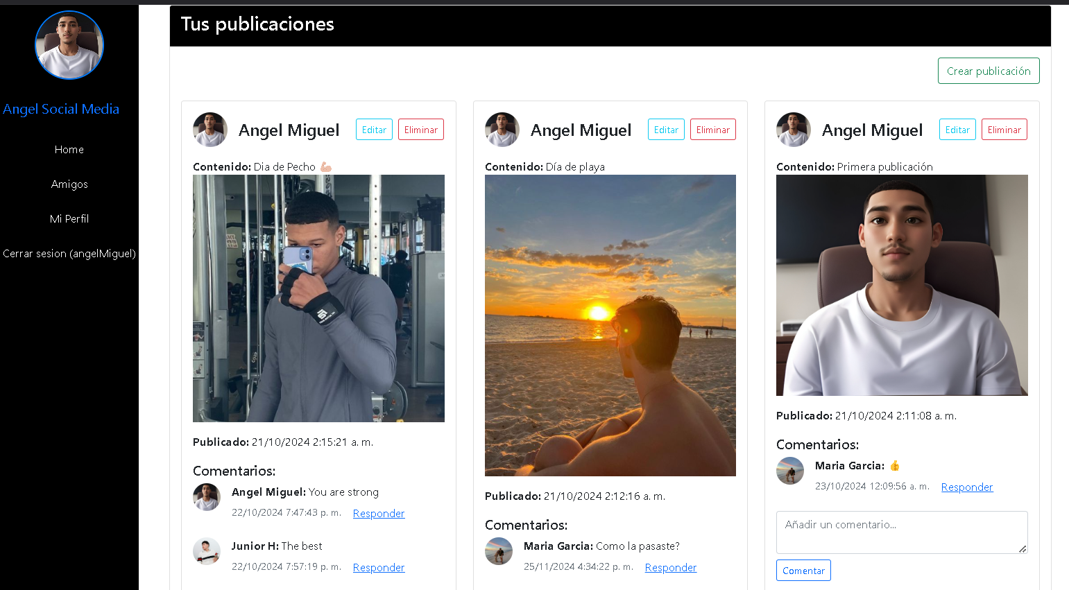 GitHub - Angel27Miguel/Red-Social-WebApp: Red social en .NET 8 con arquitectura Onion. Permite ...