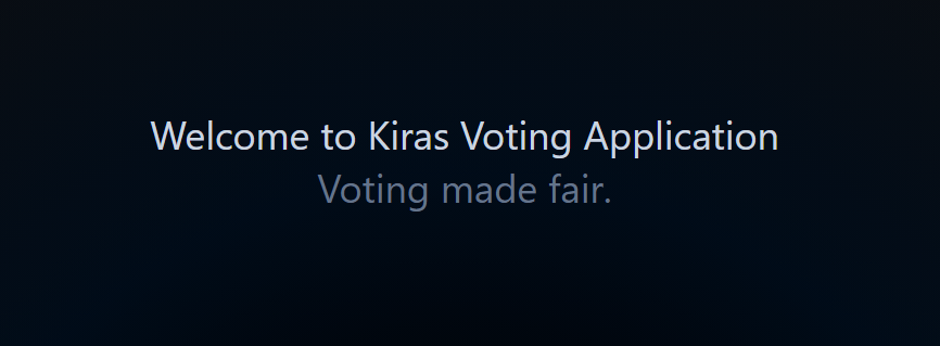 GitHub - kirarisk/Kiras-Voting-App: A decentralized voting application built on the Solana ...