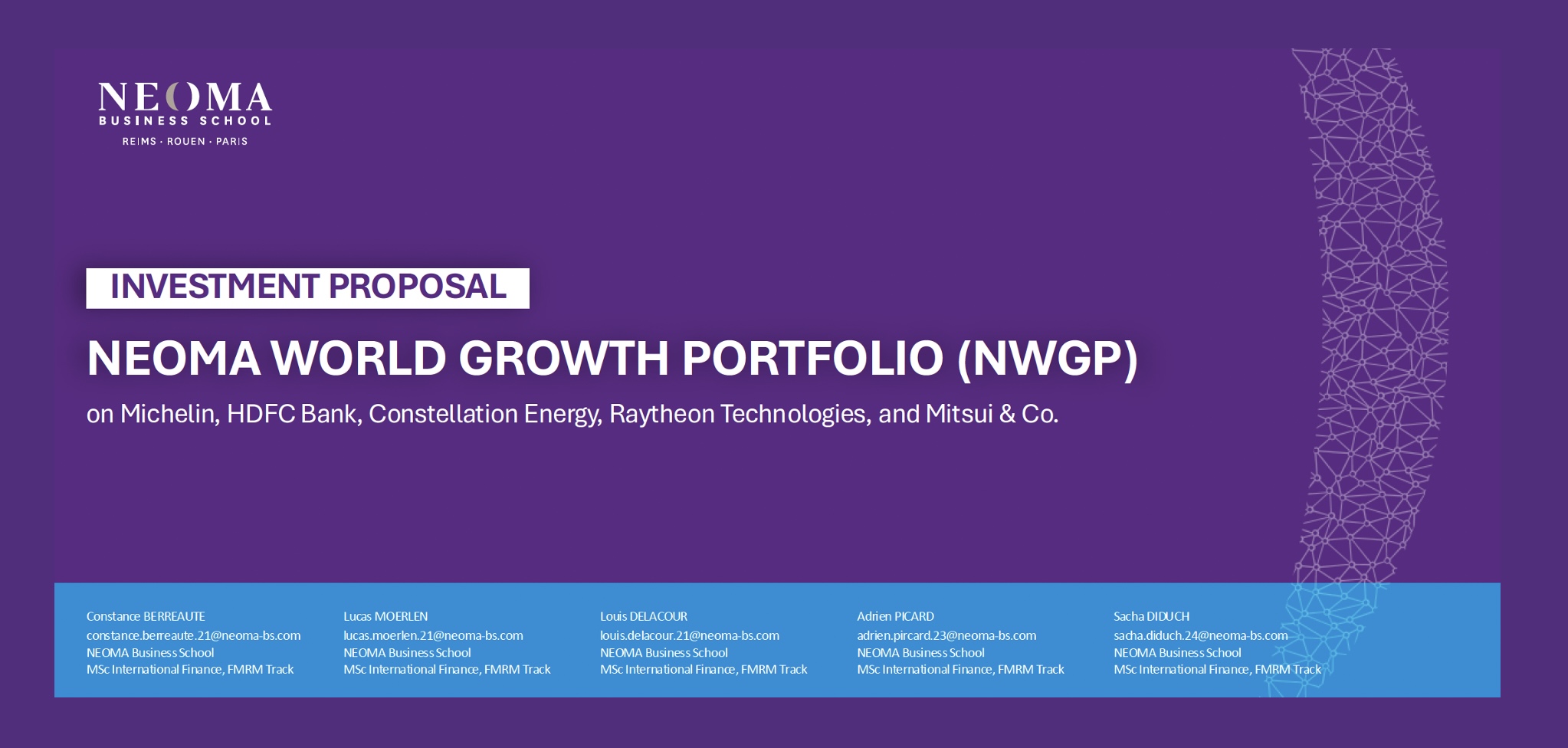 Github Neoma Msc Financial Marketsneomaworldgrowthportfolio This Python Project 